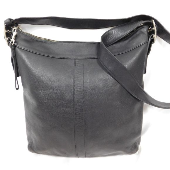 Coach | Bags | Coach 988 Legacy Slim Duffle Black Leather Crossbody Bag Purse | Poshmark